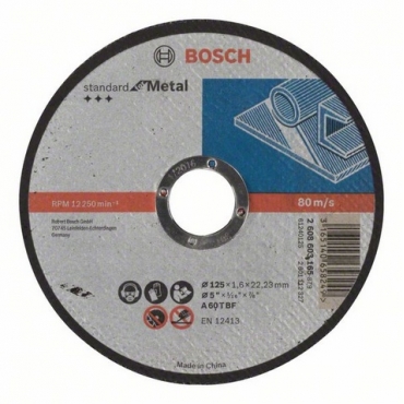 Grupo Ferretero CHC :: Disco de corte recto standard for metal 5" x 1/16"