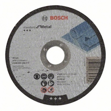 Grupo Ferretero CHC :: Disco de corte recto standard for metal 5" x 3/32"