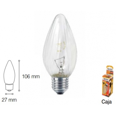 Grupo Ferretero CHC :: Foco tipo vela E27 de 40W