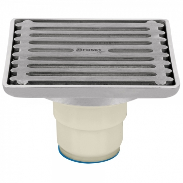 Grupo Ferretero CHC :: Resumidero acero inoxidable, cuadrado, 4x4"