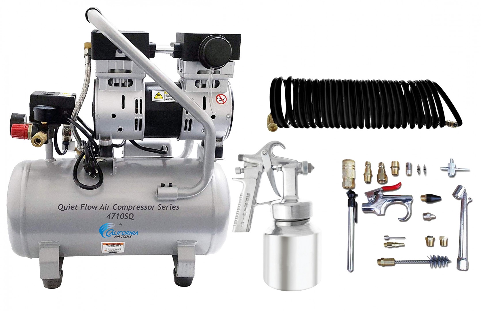 Grupo Ferretero CHC :: Kit de compresor silencioso de 1HP y 18LTS